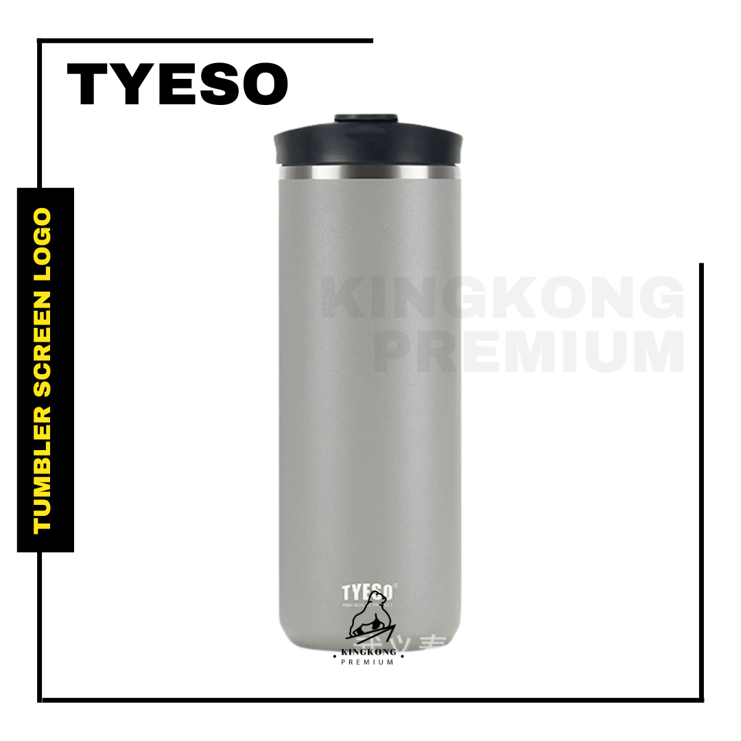 กระบอกน้ำ TYESO - Tumblerหูหิ้วไทโซ่ สกรีนโลโก้ ของพรีเมี่ยมติดโลโก้